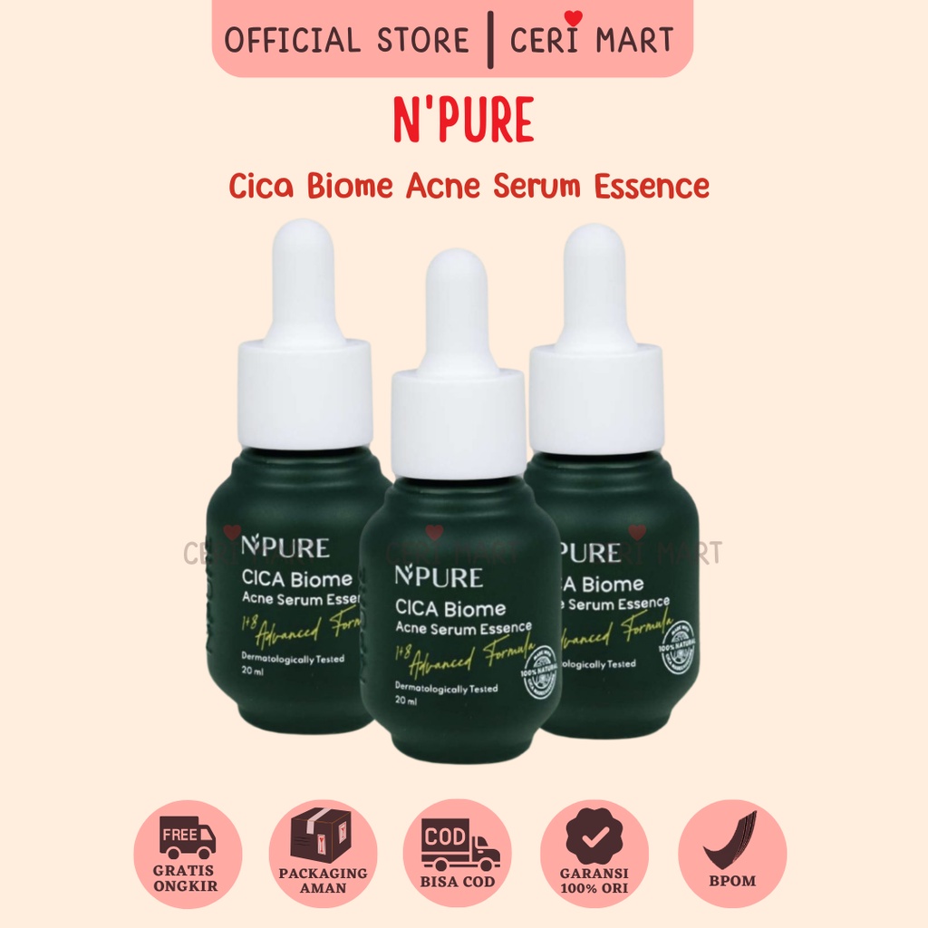 Jual NPURE CICA BIOME ACNE SERUM ESSENCE BPOM - 100% Original | Shopee ...