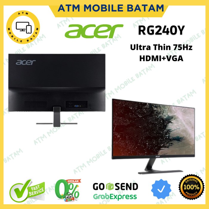 Jual LED ACER Nitro Series RG240Y 23.8" ( Ultrathin IPS/1ms/75hz) | Shopee Indonesia