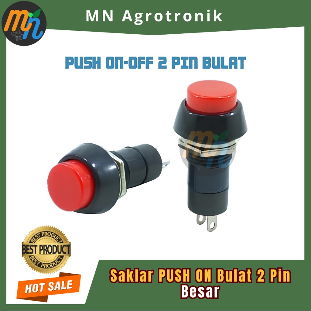Jual Saklar PUSH ON Bulat - Switch PUSH ON | Shopee Indonesia