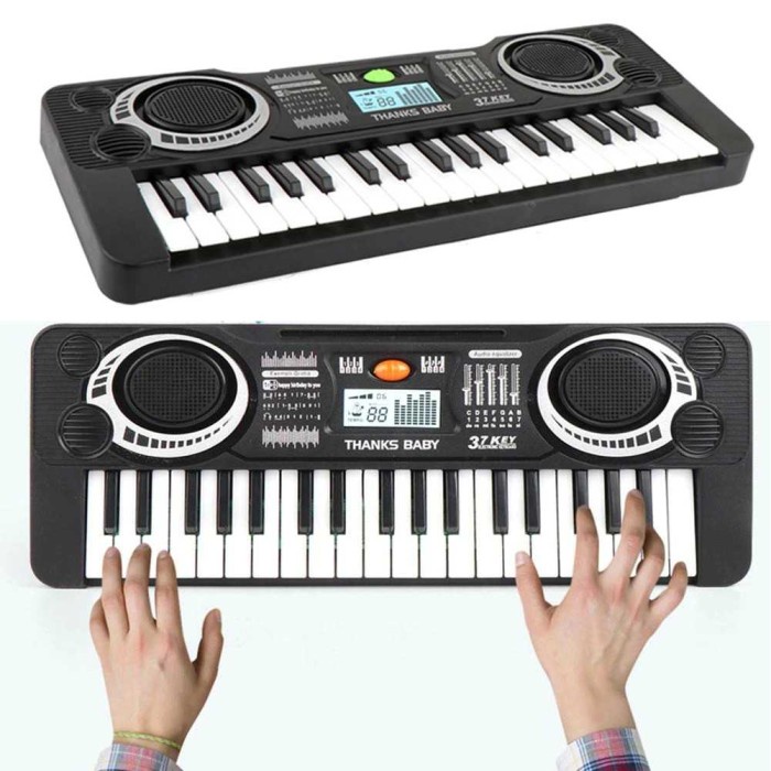 Jual Electronic Keyboard 37 Keys Mainan Anak Edukasi Piano Mic Key - 37 ...