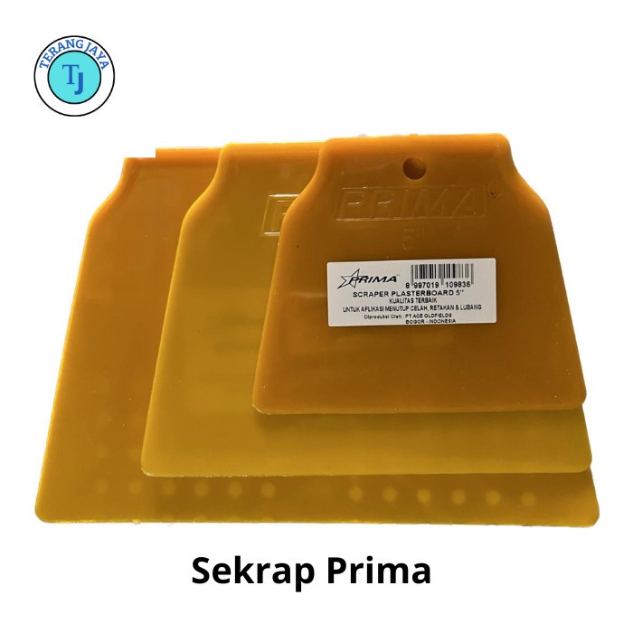 Jual Sekrap / kape plastik prima 5 7 9 inch skrap scrap kuning cm ...