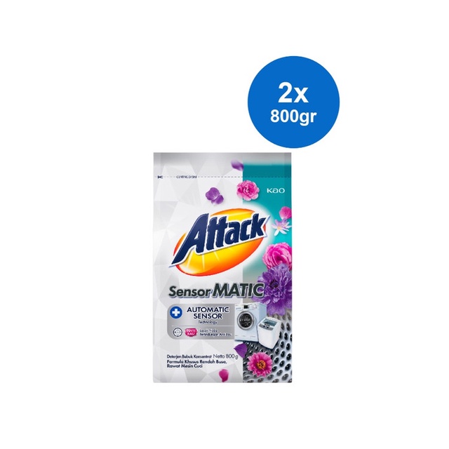 Jual Attack Sensor Matic Deterjen Bubuk Semua Jenis Mesin Cuci 2 x 800 gr | Shopee Indonesia