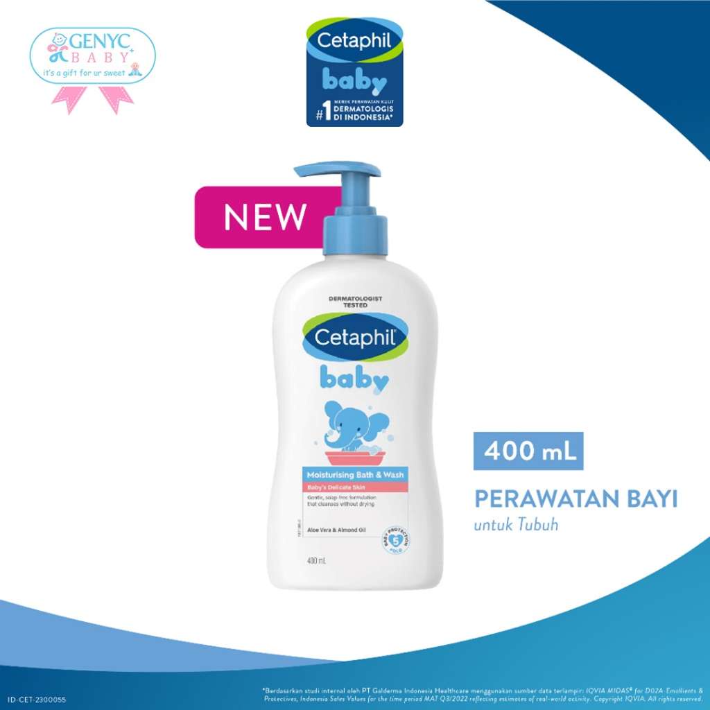 Jual CETAPHIL BABY MOISTURISING BATH & WASH 400 ML | Shopee Indonesia
