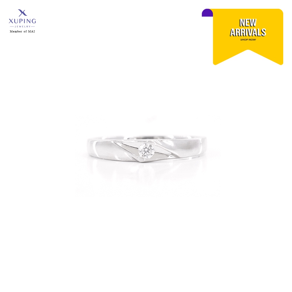 Jual Xuping Cincin Kasual Silver Wanita Mata 1 Cantik 0122220057 ...