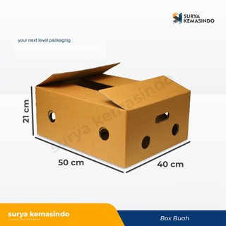 Jual BOX PISANG 50X40X21 KARDUS/Karton/BoxNormal/normal/box buah/buah ...