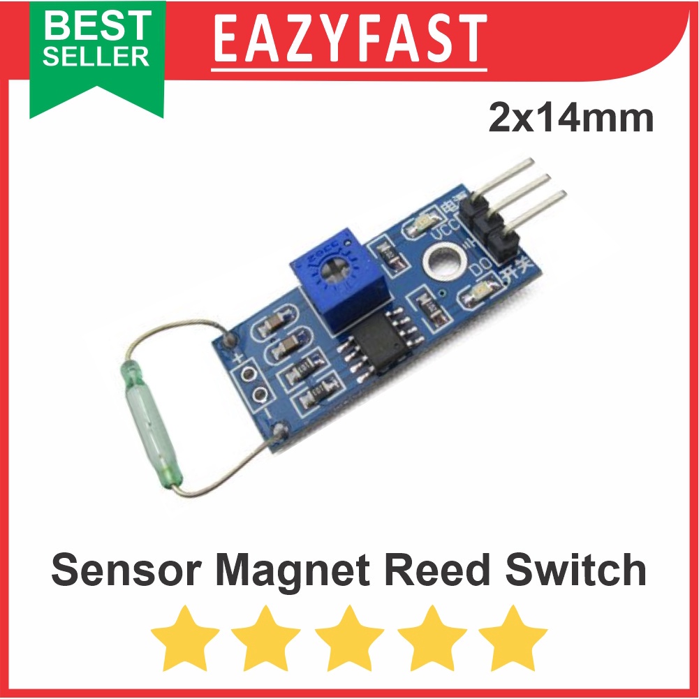 Jual Sensor Magnetic Magnet Reed Switch Saklar Modul Arduino | Shopee ...
