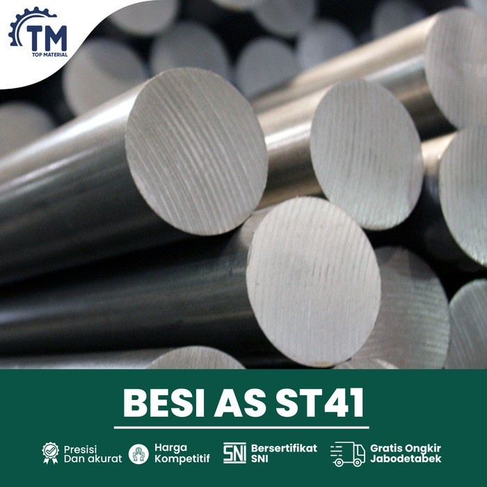 Jual Besi AS ST41 8mm x 6M SNI Asental AS Putih | Shopee Indonesia