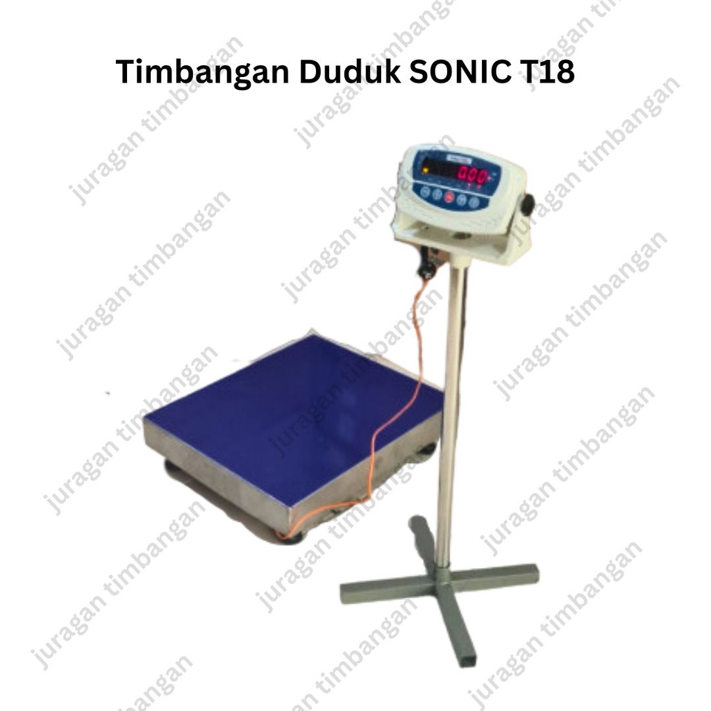 Jual Timbangan Duduk SONIC T18 Cap 300kg/ Timbangan Digital 300KG/ Timbangan Sonic T18 UK 60CM X ...