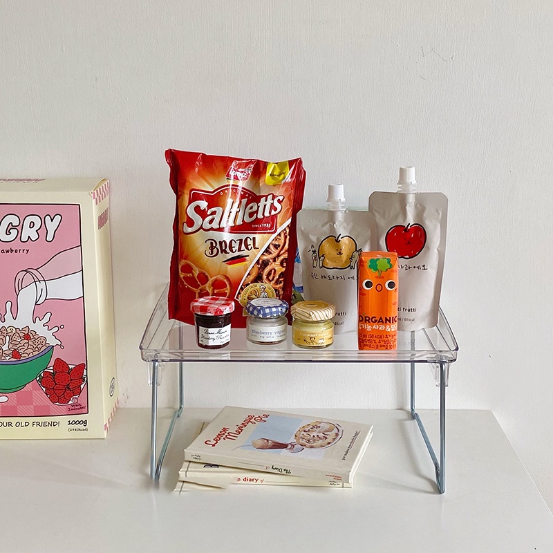 Jual Rak plastik serbaguna Rak transparan lipat Rak penyimpanan akrilik ...