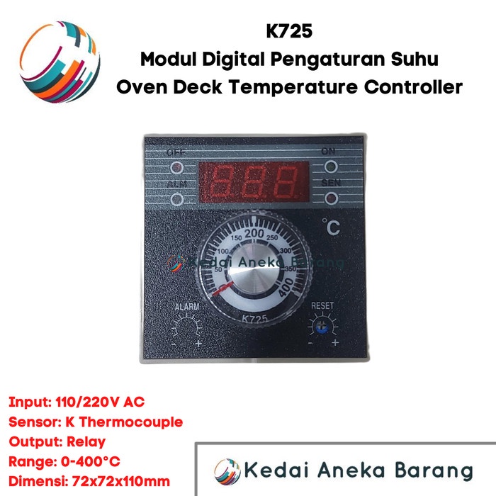 Jual Modul Digital Oven Temperature Temperatur Controller Control K725 220V AR27 | Shopee Indonesia