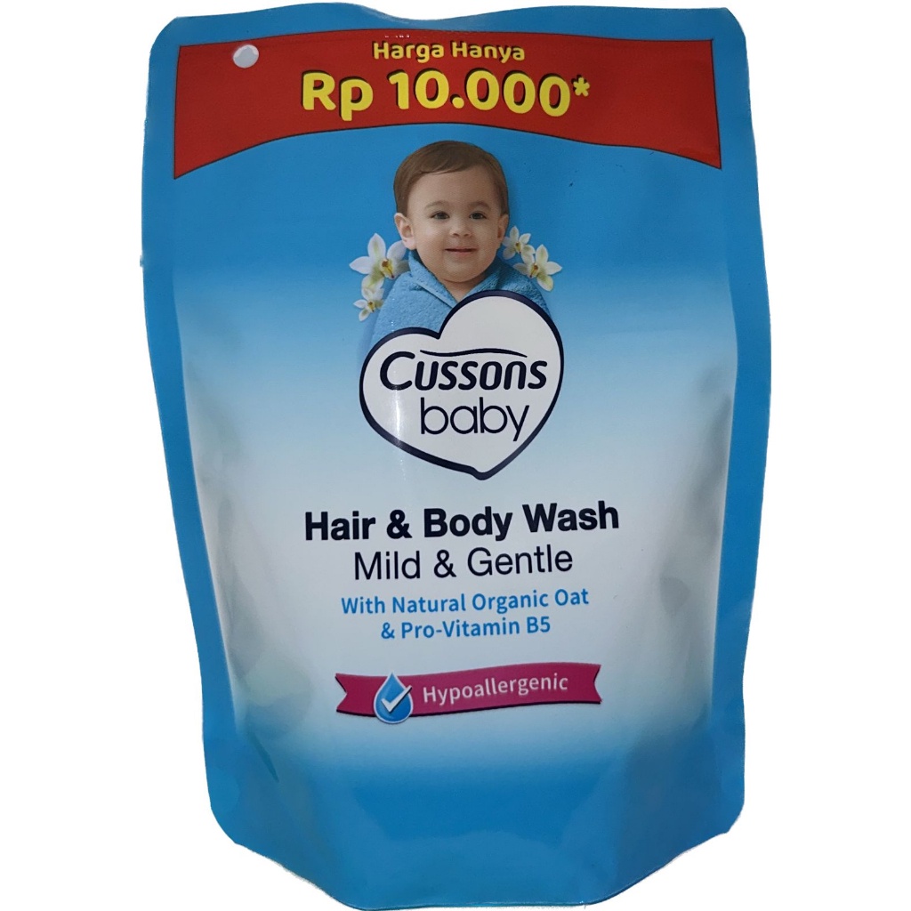 Jual CUSSONS BABY HAIR BODY WASH 200ml REFILL MILD GENTLE SOFT SMOOTH ...