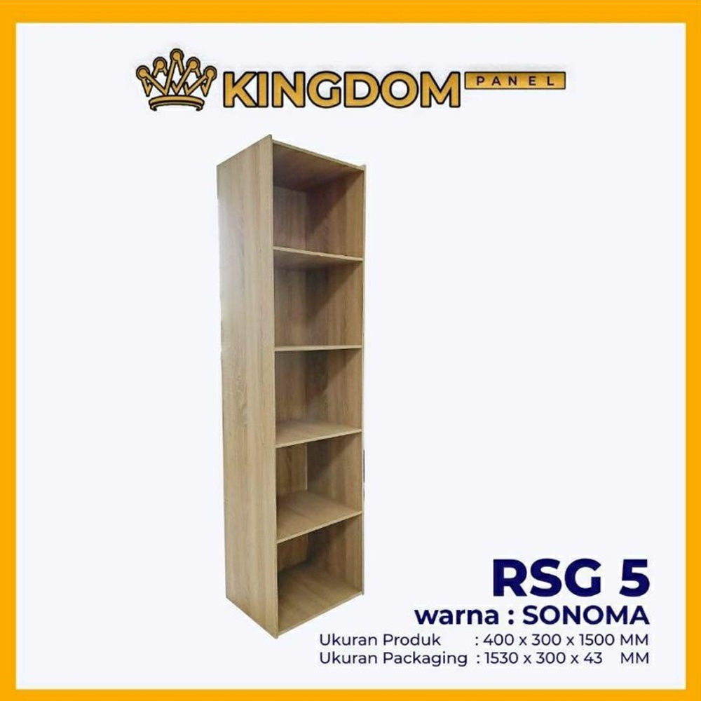 Jual KINGDOM - RSG5 | Rak Buku | Rak Serbaguna Bahan Partikel Board | Rak Susun Serbaguna | Rak ...