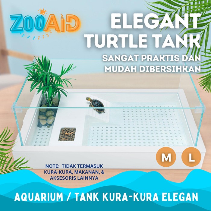 Jual AQUARIUM TANK KURA KURA ELEGANT / TANK KURA KURA / KANDANG KURA KURA | Shopee Indonesia