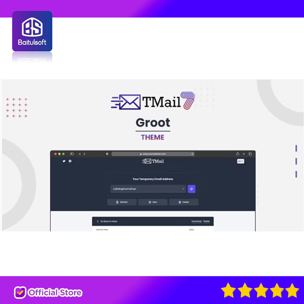 Jual SOURCE CODE APLIKASI GROOT - THEME FOR TMAIL - MULTI DOMAIN ...