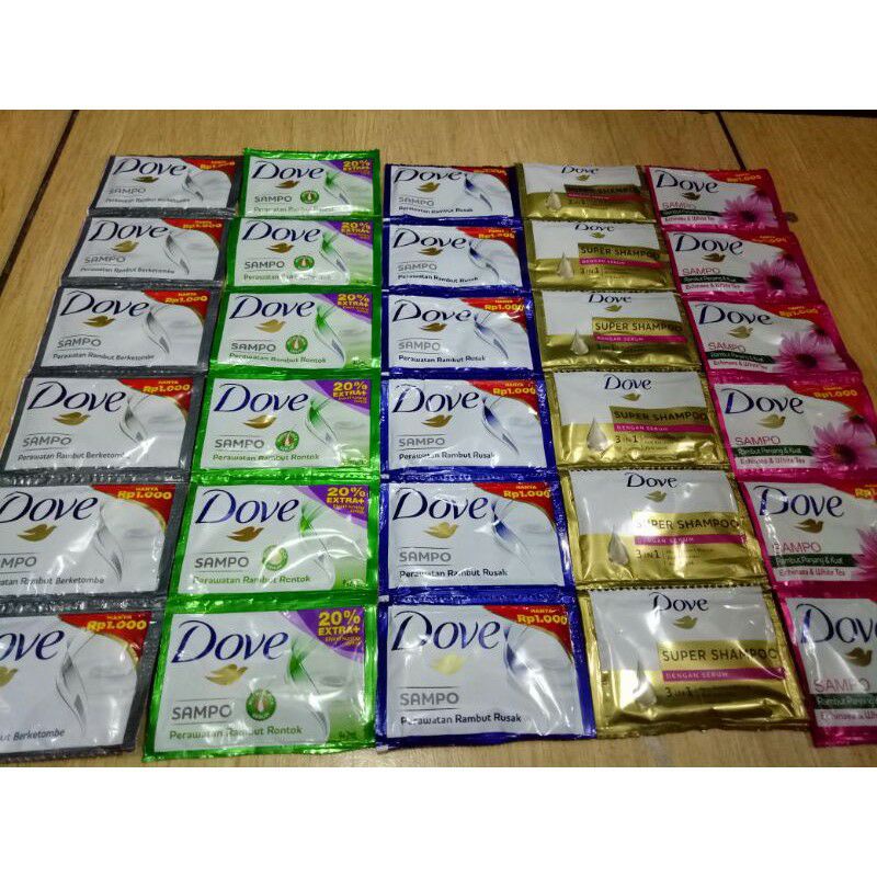 Jual SHAMPO DOVE sachet isi 12 sachet | Shopee Indonesia