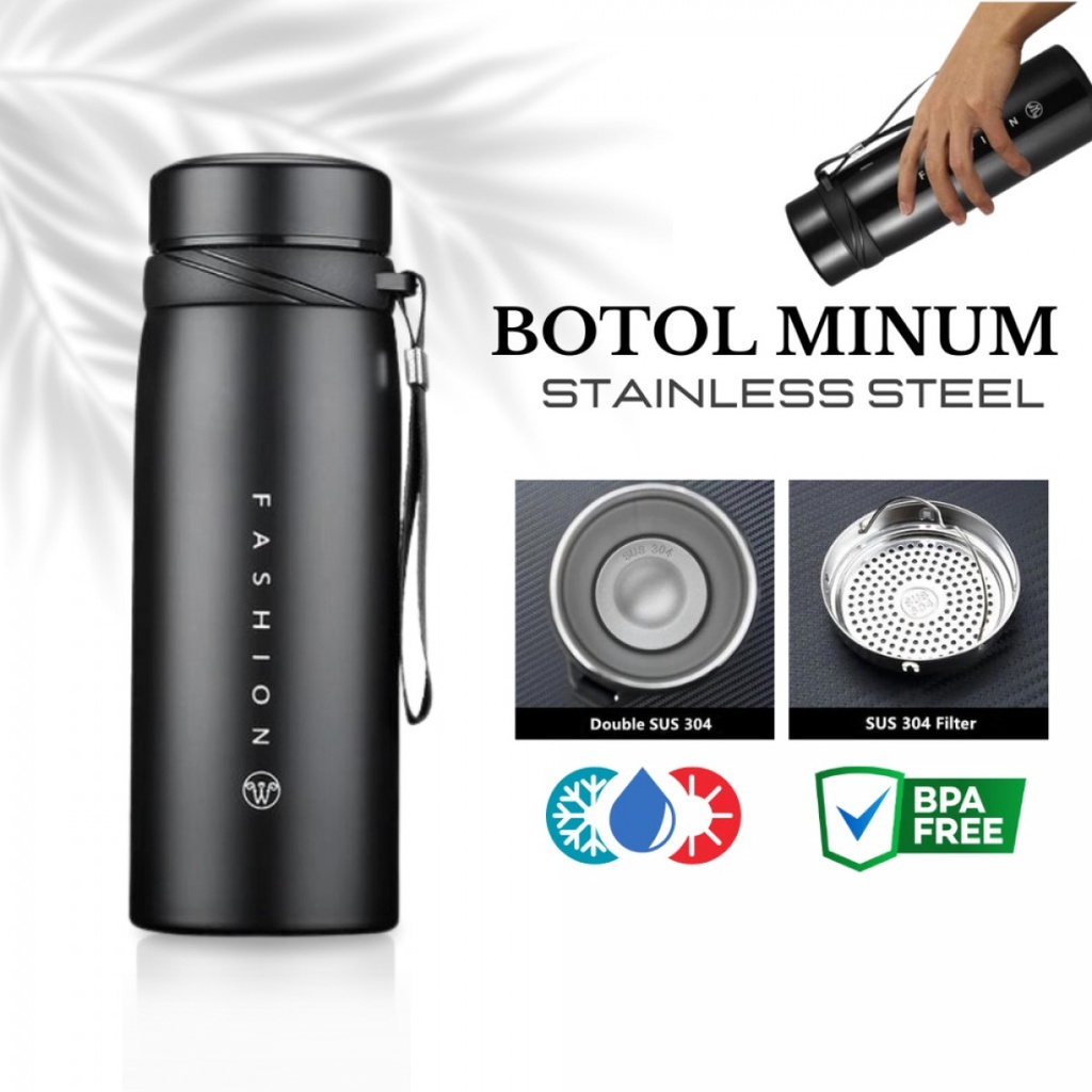 Jual KING Botol Minum Termos Air Panas Dingin Stainless Steel 1100 ML ...