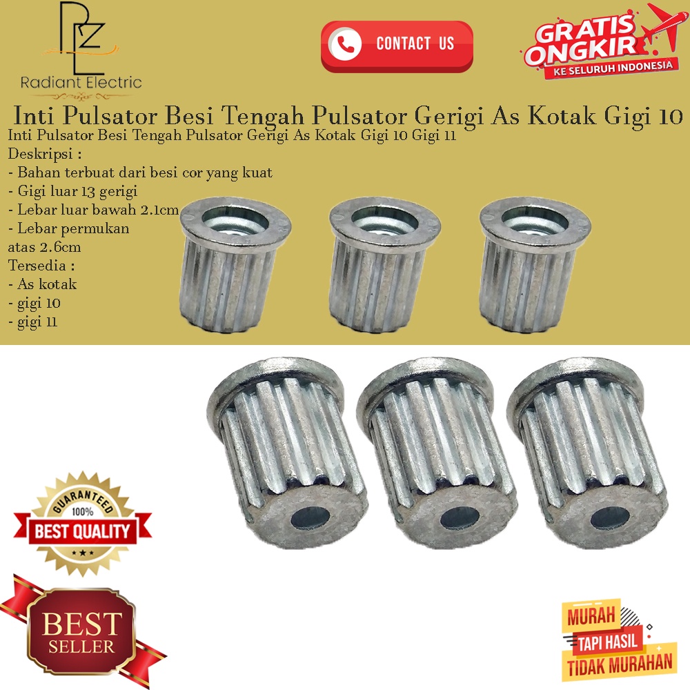 Jual Inti Pulsator Besi Tengah Pulsator Gerigi As Kotak Gigi 10 Gigi 11 ...