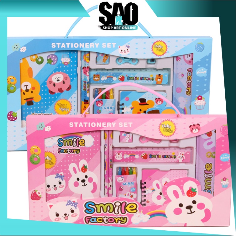 Jual SAO - S5982 Set Alat Tulis 8 In 1 / Set Alat Tulis Anak Motif ...