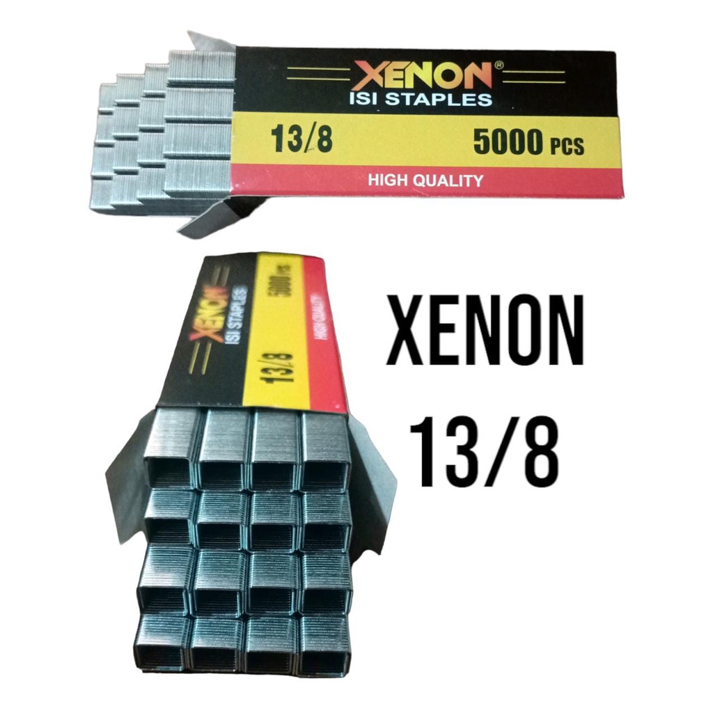 Jual Isi Ulang Staples Tembak XENON 13/8 Refill Staple Gun Tacker 8mm ...
