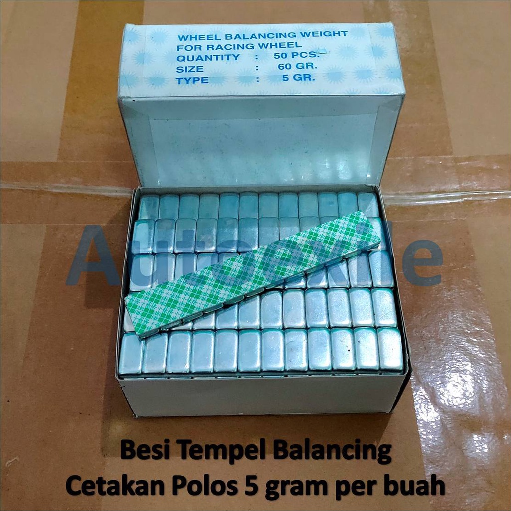 Jual Besi Tempel Balancing Mata 5 Gram Polos Kotak 3 kg Buat Balance ...