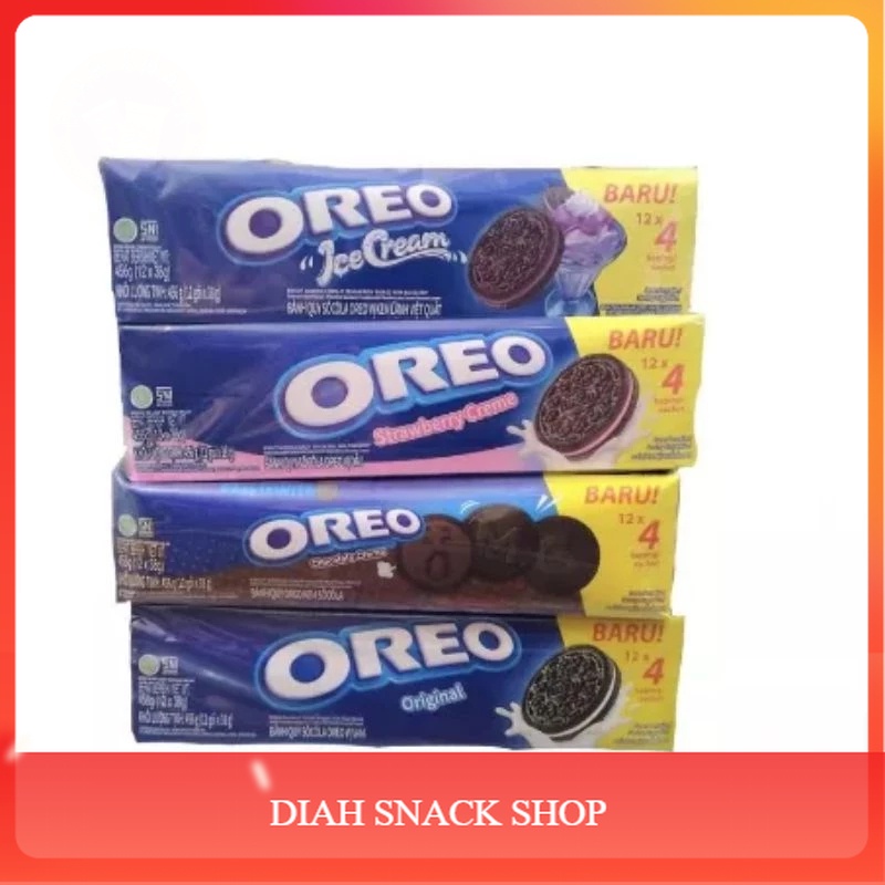 Jual Oreo 1 Box isi 12 pcs (Terbaru isi 3 Keping) | Shopee Indonesia