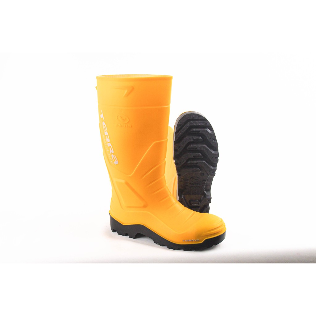 Jual Sepatu Boot Safety Tinggi TERRA SAFETY S4-AP BOOTS Kuning Besi Toe ...