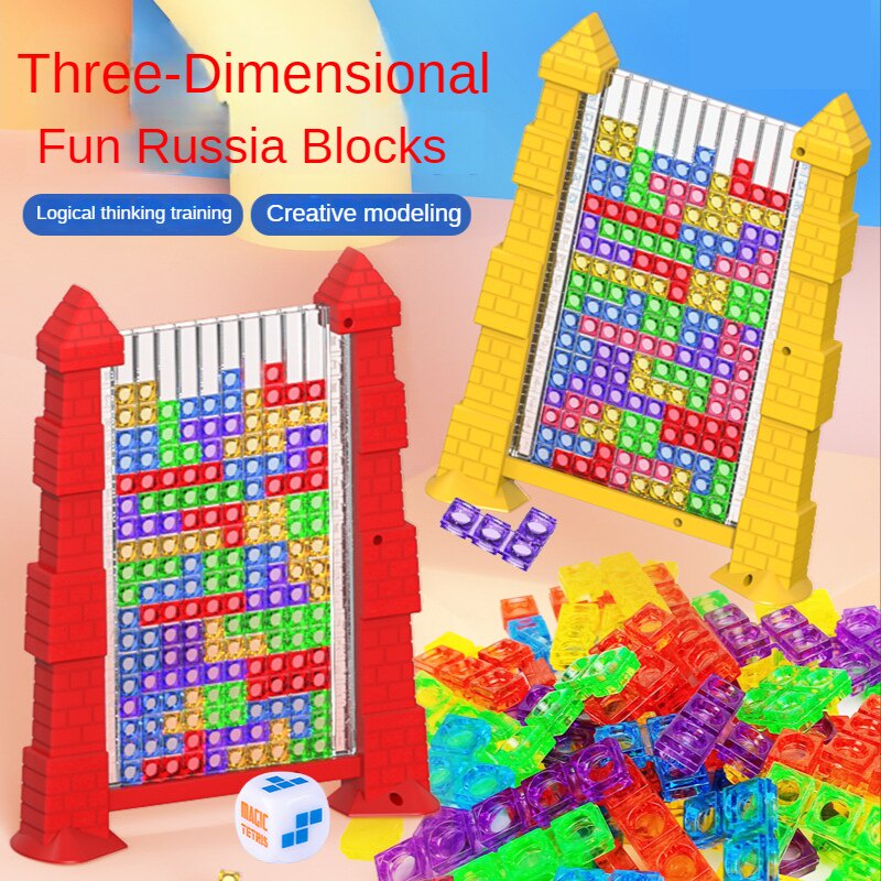 Jual Mainan Puzzle Tetris 3D / 3D Tetris Board Game / Mainan Edukasi ...