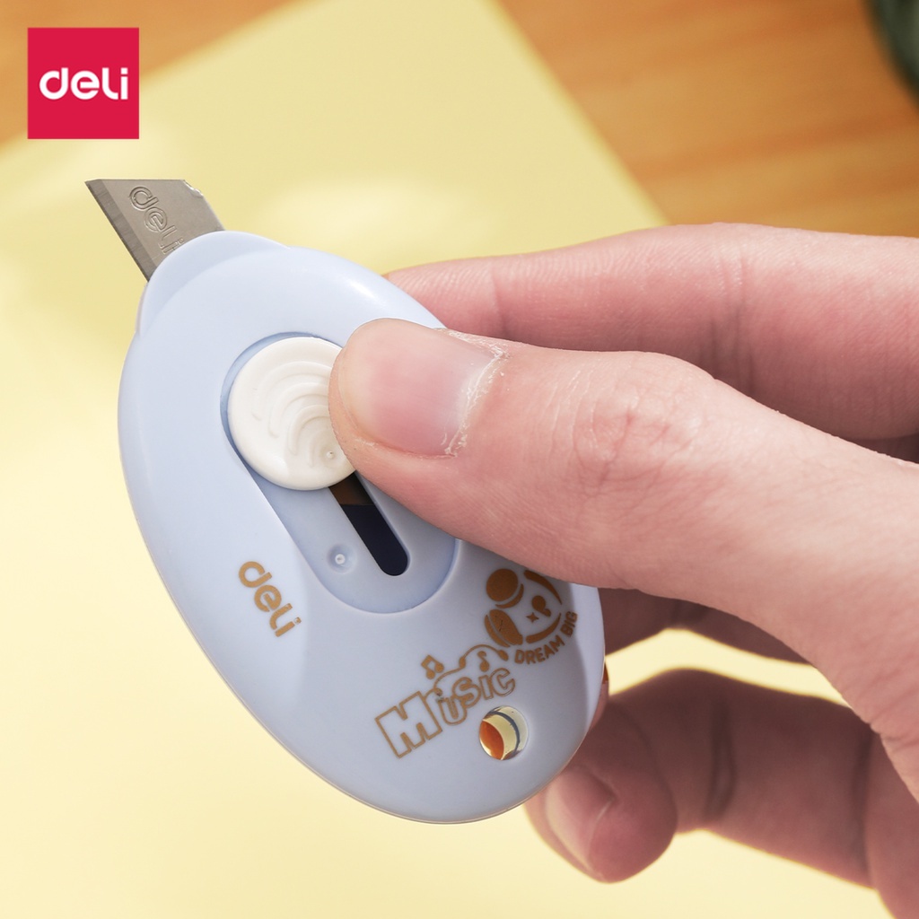 Jual DELI Mini Cutter / Alat Potong Kertas / Cutter Portable Lucu ...