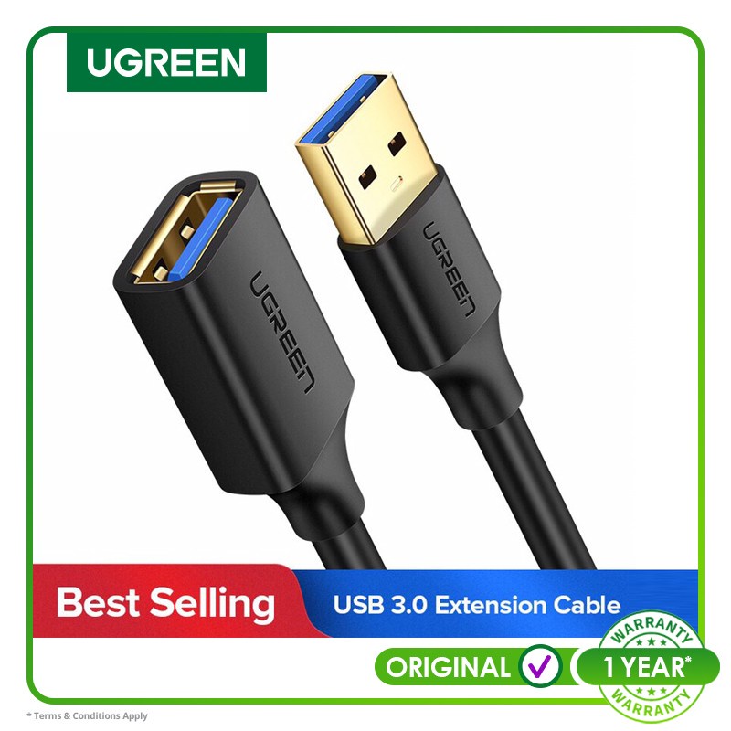 Jual UGREEN 30127 USB Extension Cable USB Male To USB 3.0 Female Kabel ...