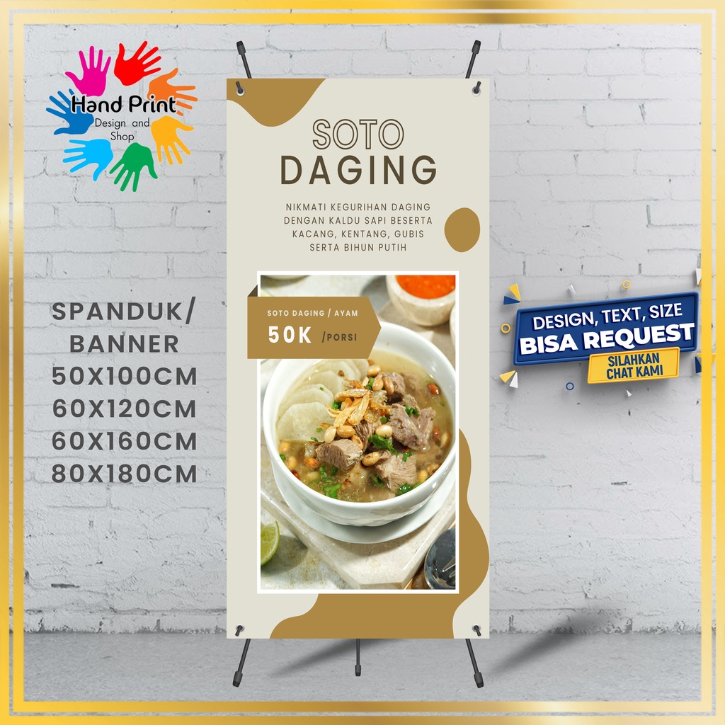 Jual SPANDUK / BANNER Soto Kudus Soto Bihun Soto Daging Makanan Bisa ...
