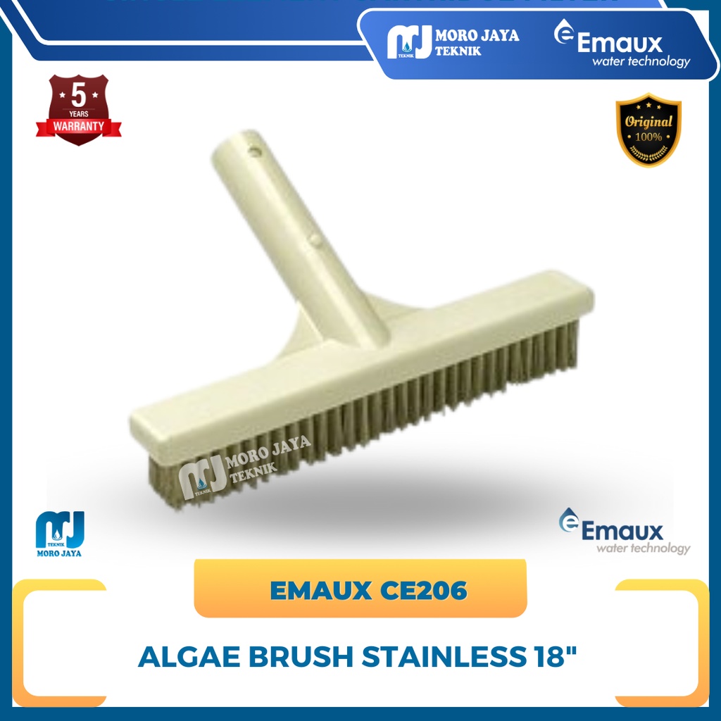 Jual PERALATAN KEBERSIHAN KOLAM RENANG ALGAE BRUSH STAINLESS EMAUX ...