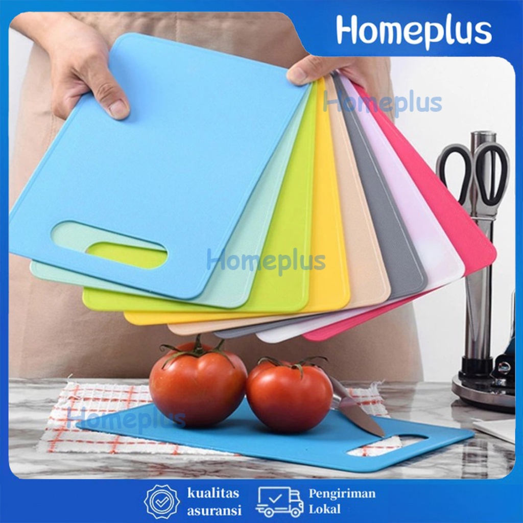 Jual HomePlus Talenan Dapur Plastik Non-Slip Warna Warni Papan Alas ...