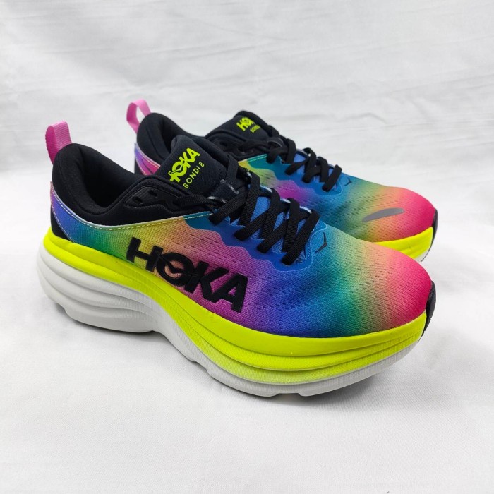 Jual PROMO Sepatu Hoka One Bondi 8 Rainbow - 37 | Shopee Indonesia