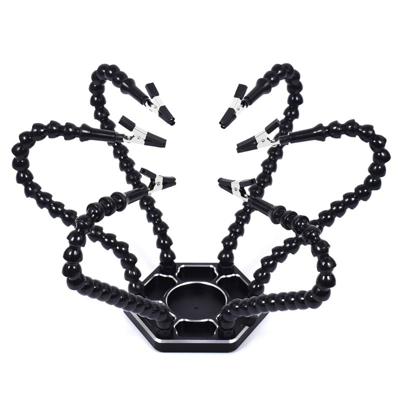 Jual Multifunctional Helping Hands with 6 Flexible Gooseneck Metal Arms ...