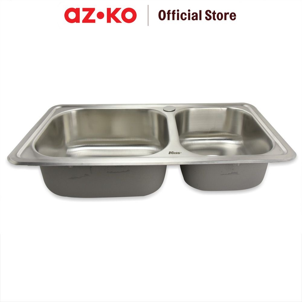 Jual AZKO Tempat Cuci Piring Dobel Wastafel Dapur Kitchen Sink Bak ...