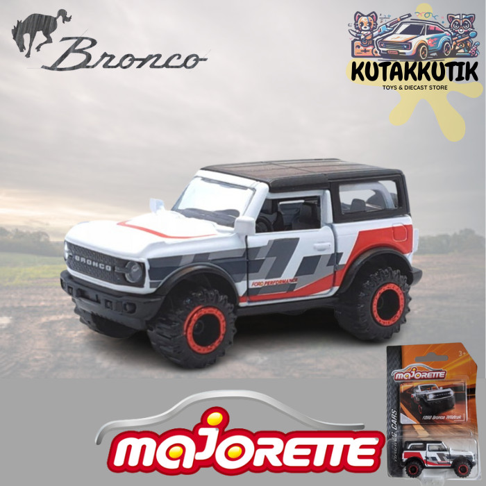 Jual Majorette Mobil Jip Off Road Ford Bronco Wildtrak Wild Track Putih ...