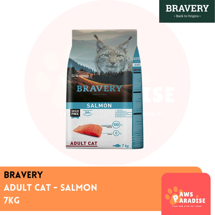 Jual Bravery Adult Cat - Salmon Cat Food 7kg | Shopee Indonesia
