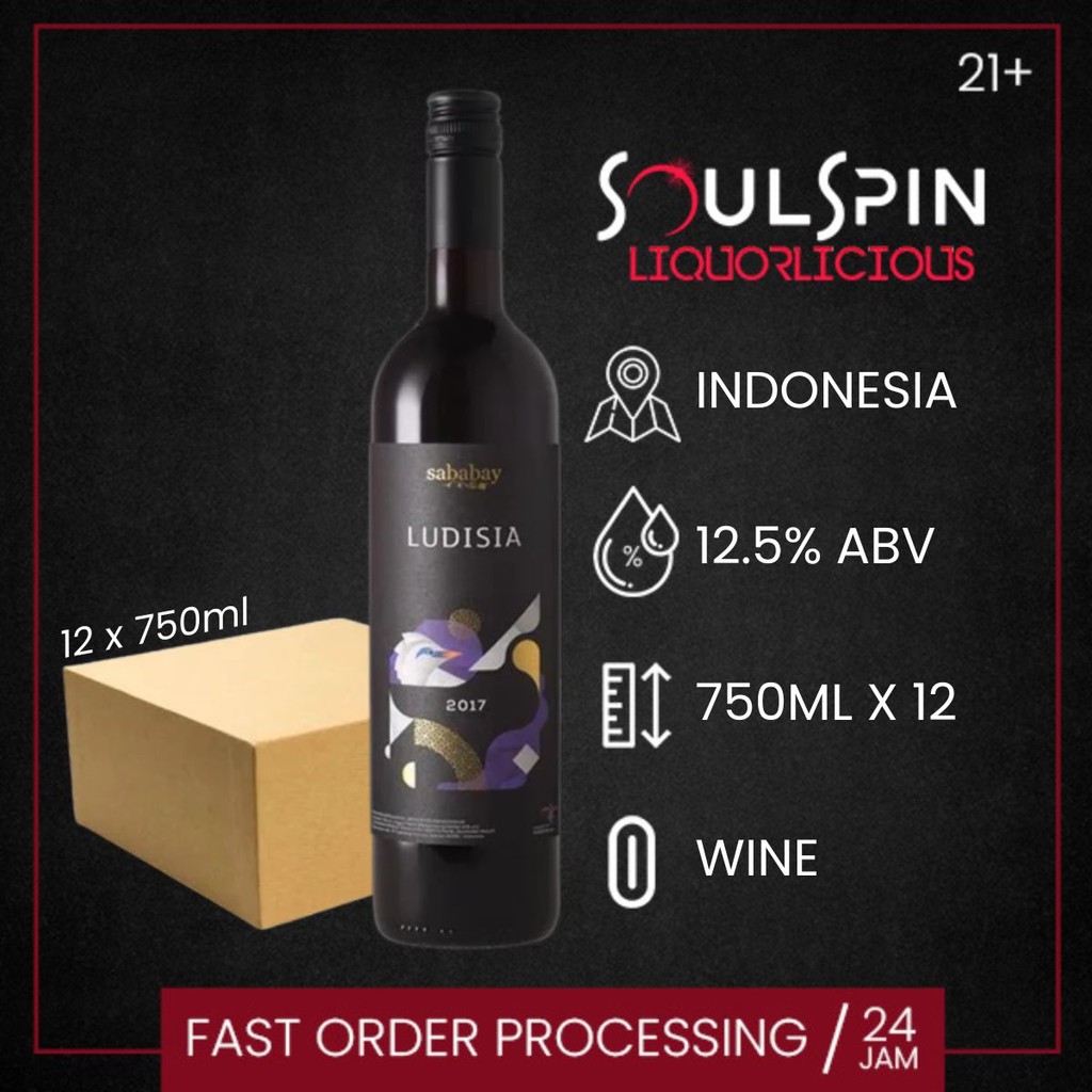 Jual Sababay Ludisia 750ml [ Dus isi 12 Botol ] Indonesia Sweet Red ...