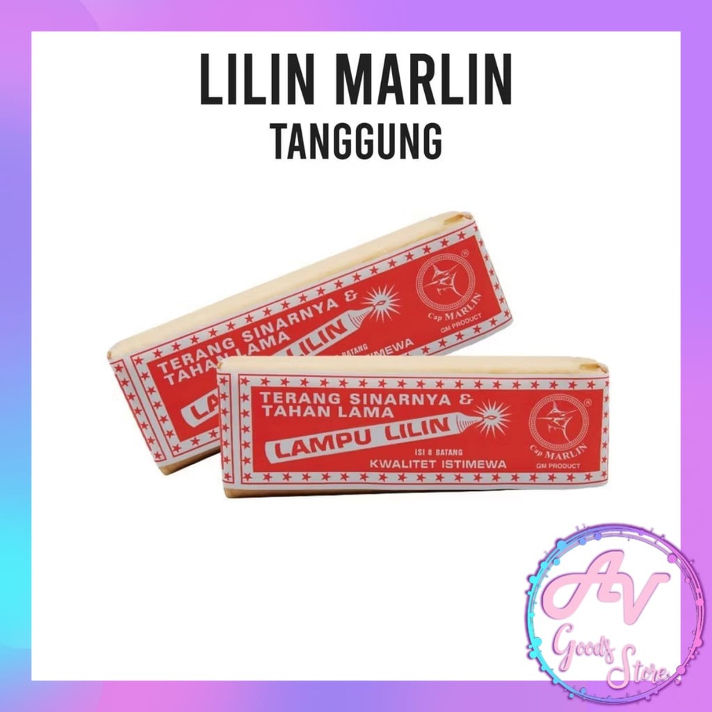 Jual Lilin Lampu Mati / 1pak Lilin Putih Cap Marlin isi 8pcs / Lilin ...