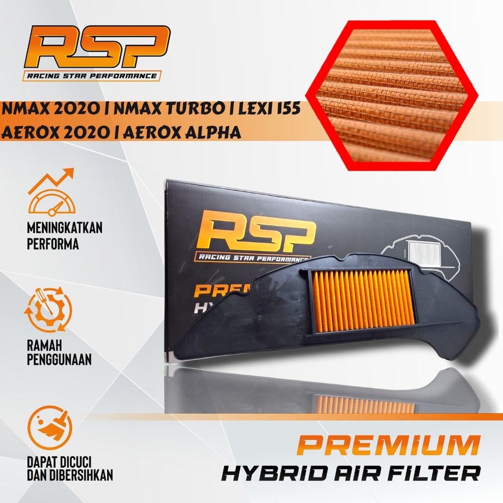 Jual RSP Premium Hybrid Air Filter Nmax 2020 | Nmax Turbo | Neo S ...