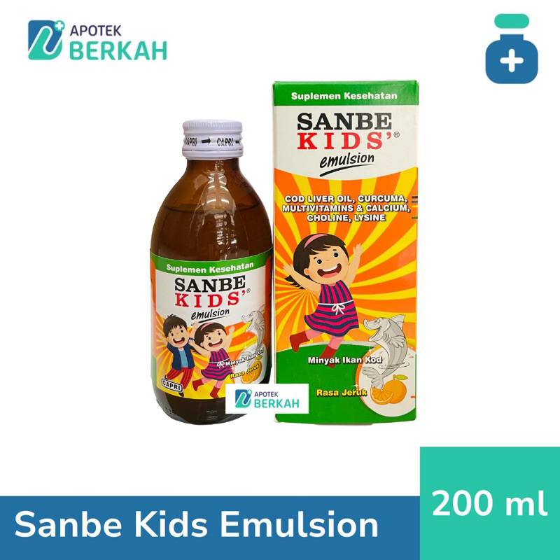 Jual Sanbe Kids Emulsion Syrup 200 ml Rasa Jeruk - Suplemen ...