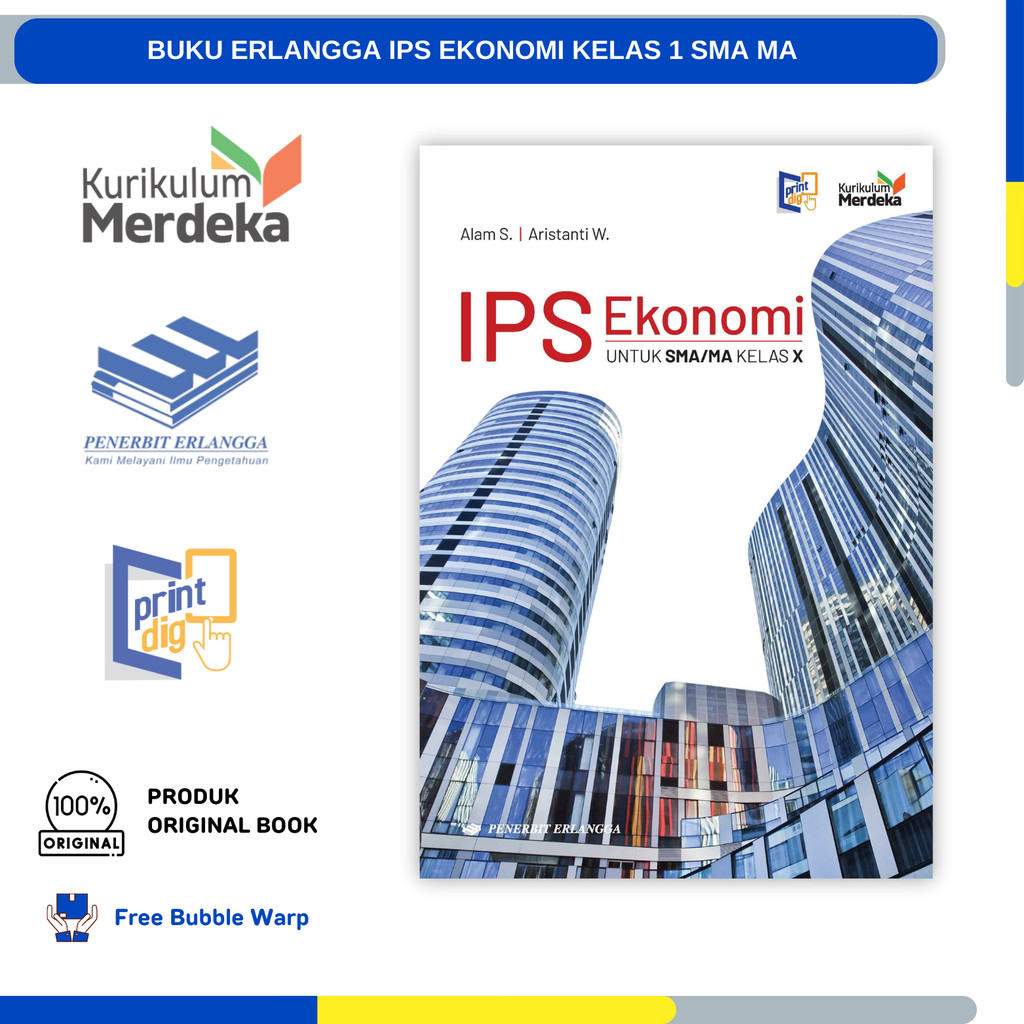 Jual Buku IPS EKONOMI Edisi Revisi Kelas 10 SMA/MA Kurikulum Merdeka Penerbit Erlangga | Shopee ...