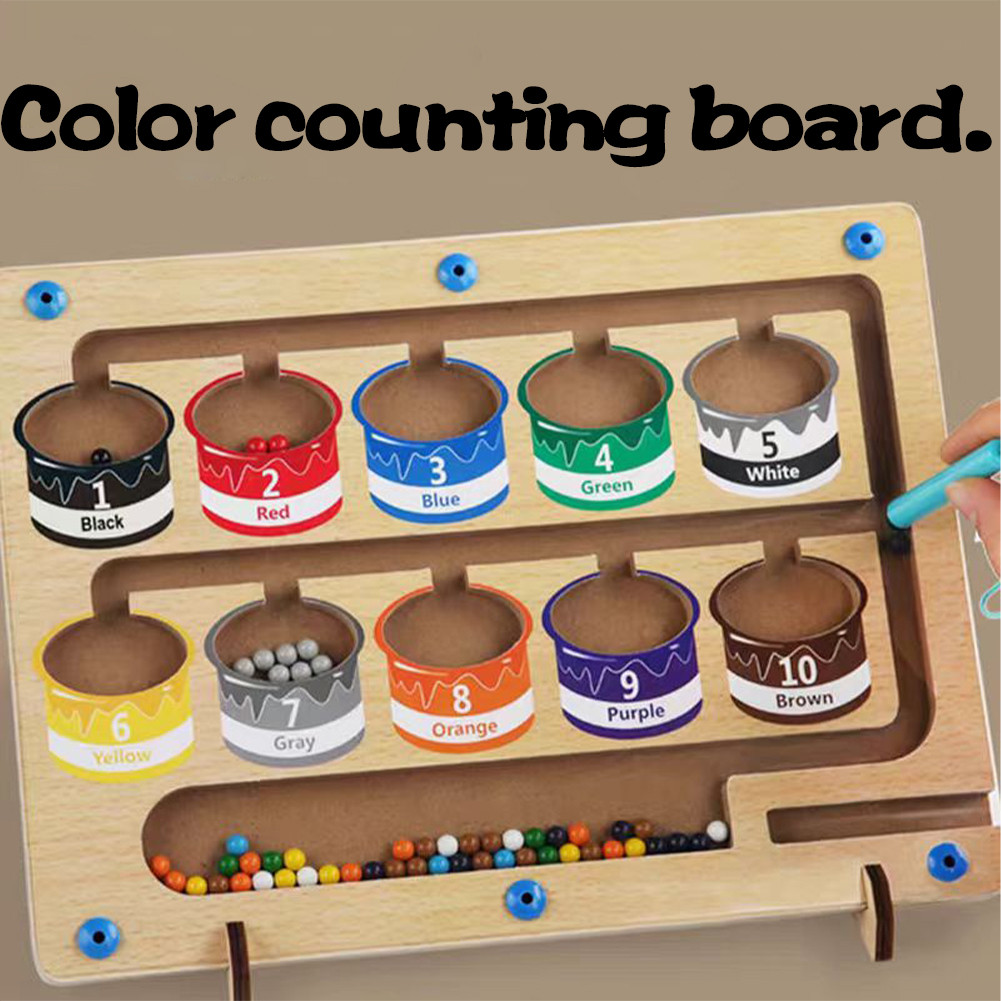 Jual Color Classification Magnetic Pen Ball / Mainan Sortir Warna ...