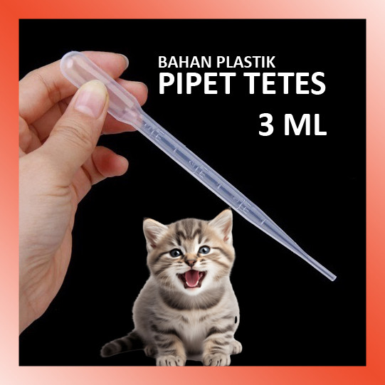 Jual LAMMORO > BG52 Pipet Tetes 3 ML Plastik Alat Bantu Ukur Minum Obat ...