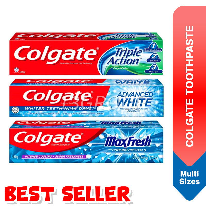 Jual Colgate Toothpaste Advanced White Max Cavity Protection Max Fresh ...