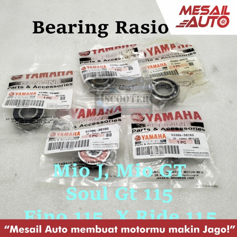 Jual Paket Bearing Rasio Set 54P Yamaha Mio J GT Xride Fino Soul GT 115 ...