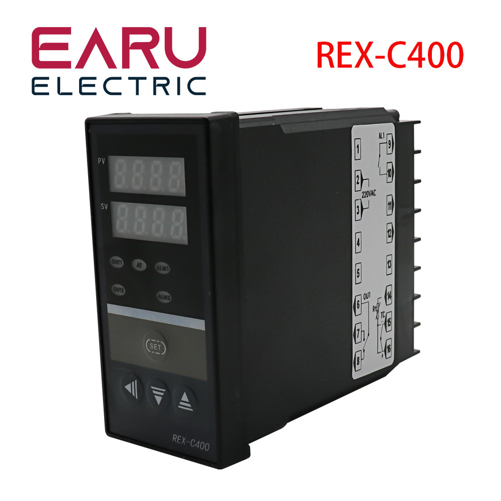 Jual PID Digital Temperature Controller REX-C400 Universal Input Relay SSR Output for Automatic ...