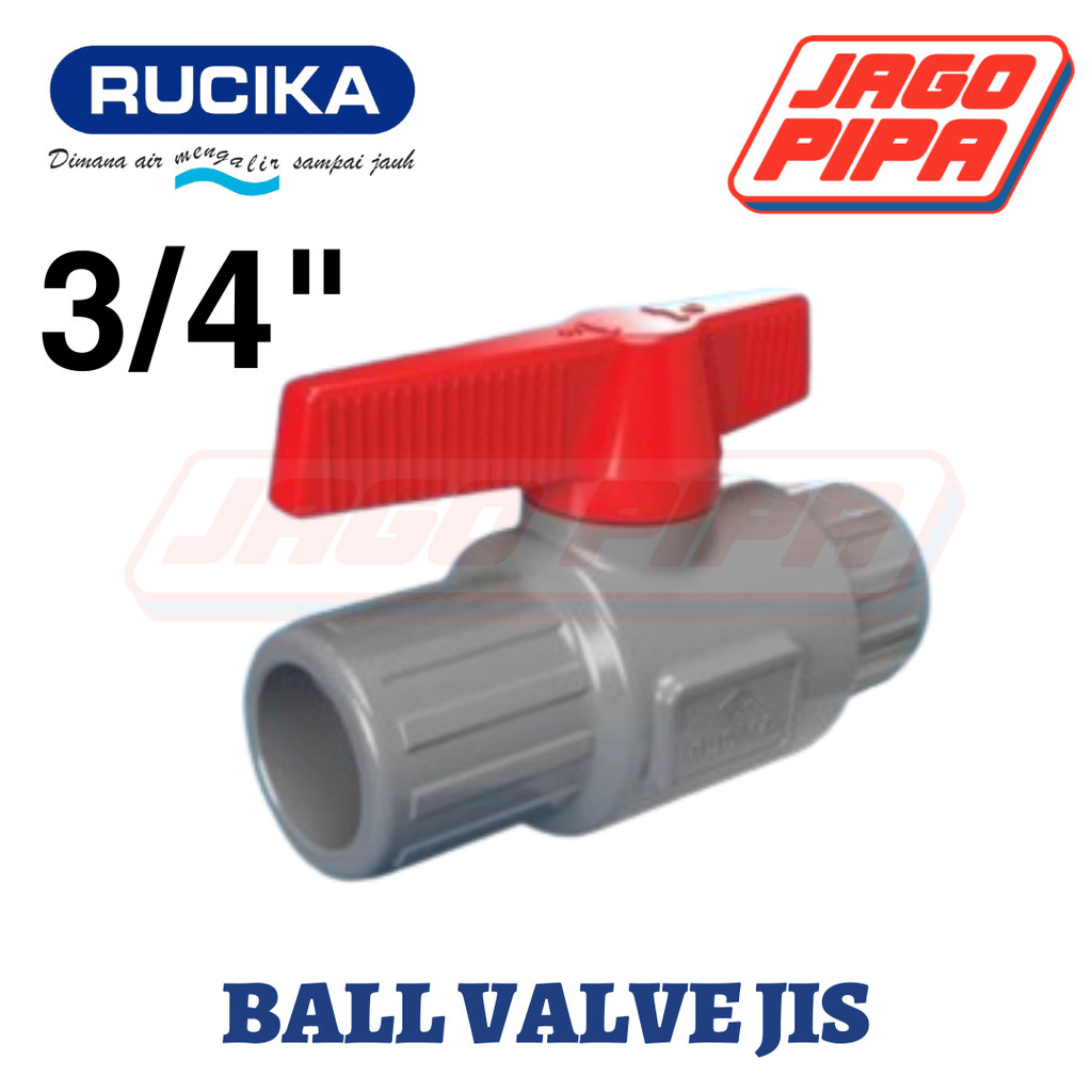 Jual Rucika Ball Valve 3/4 Inch DN 20 Stop Keran Fitting PVC 3/4 ...