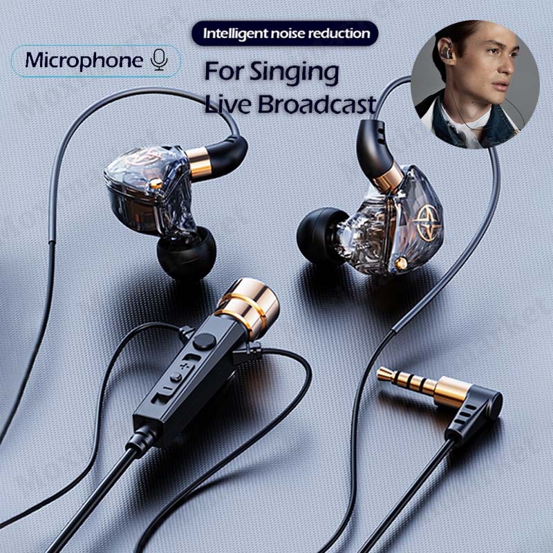 Jual [Ready Stock]HD Mic KT-02 Headphone Musik Berkabel Dalam Telinga ...