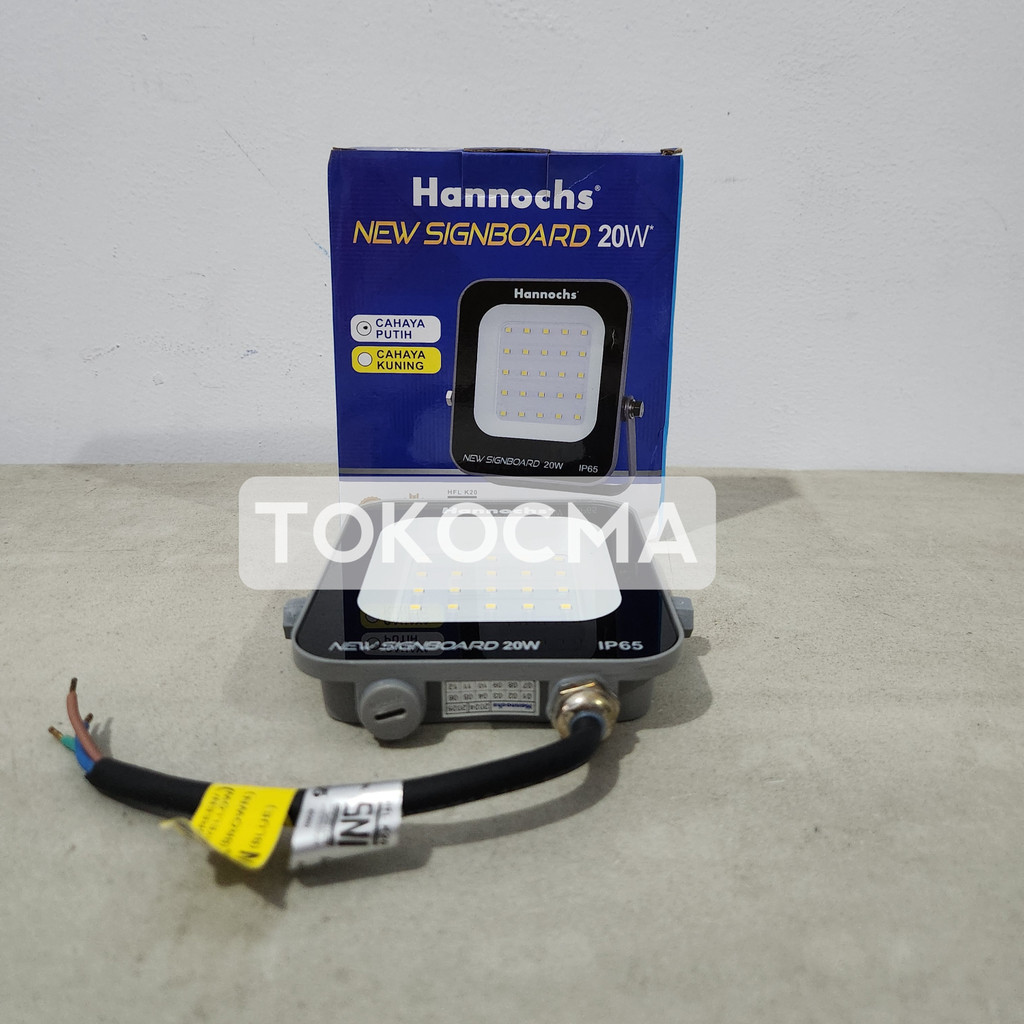 Jual Hannochs New Signboard HFV Lampu LED Sorot Tembak 20w 20watt Flood ...